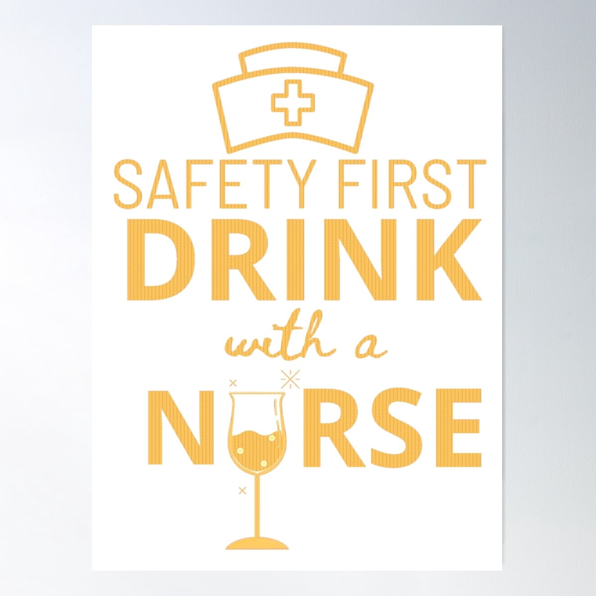 Safety First Poster Wall Art, Modern Wall Decor For Living Room Bedroom ...