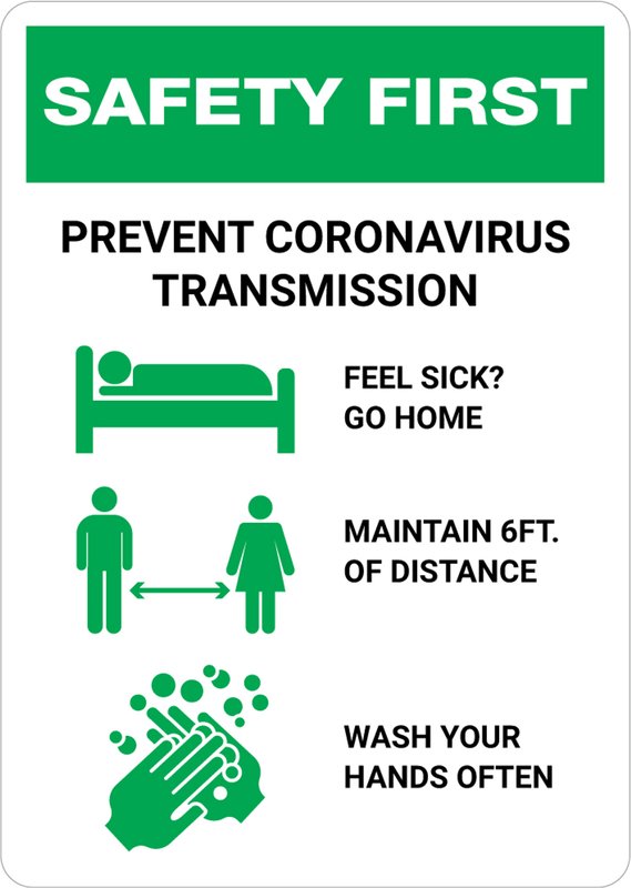 Safety First Prevent Soronavirus Transmission With Icons Funny Vintage ...