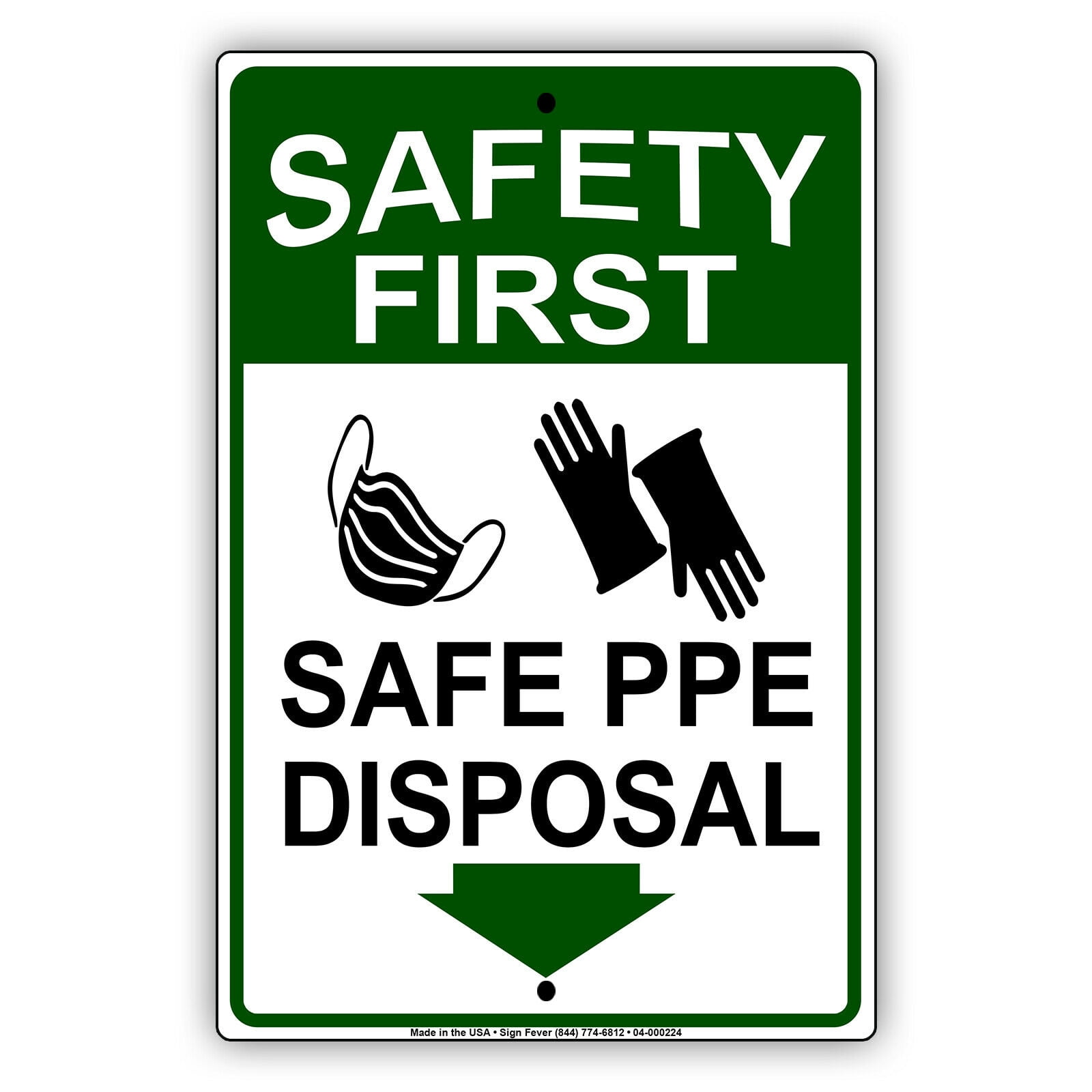 Safety First Save PPE Disposal Safety Precaution Indoor Outdoor Health ...
