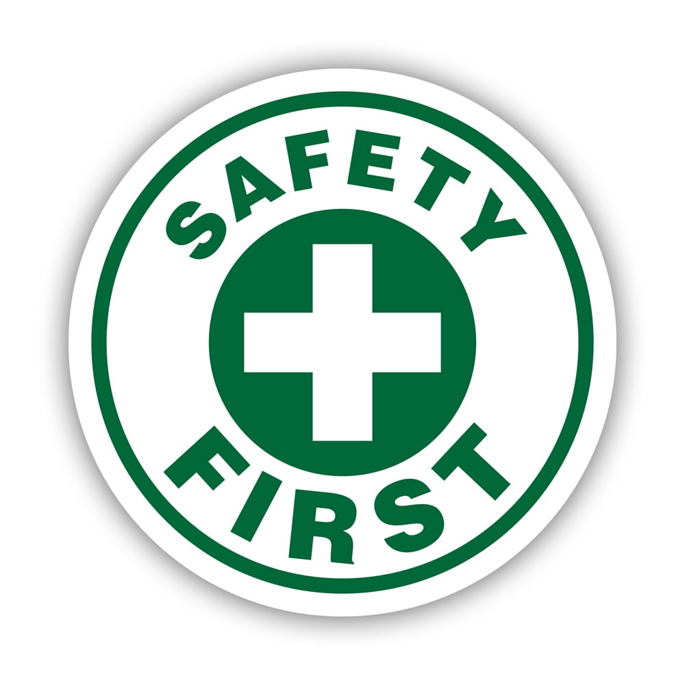 Safety First Sticker Decal - Self Adhesive Vinyl - Weatherproof - Made ...