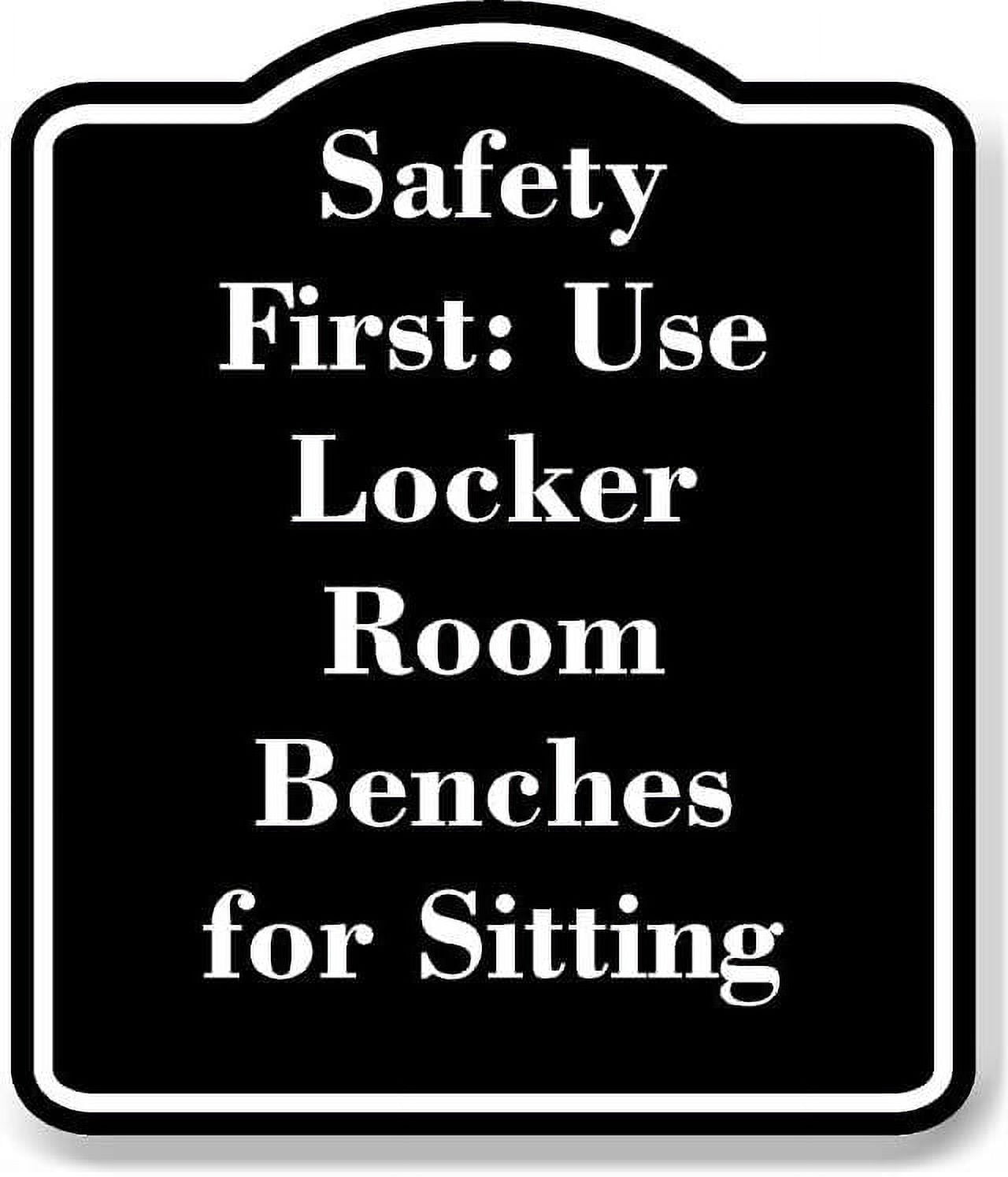 Safety First Use Locker Room Benches for Sitting BLACK Aluminum ...