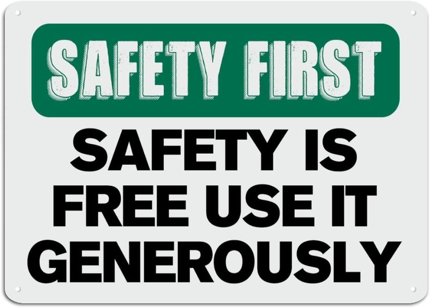 Safety First Use Proper Lifting Techniques Metal Sign Warning Metal Tin ...