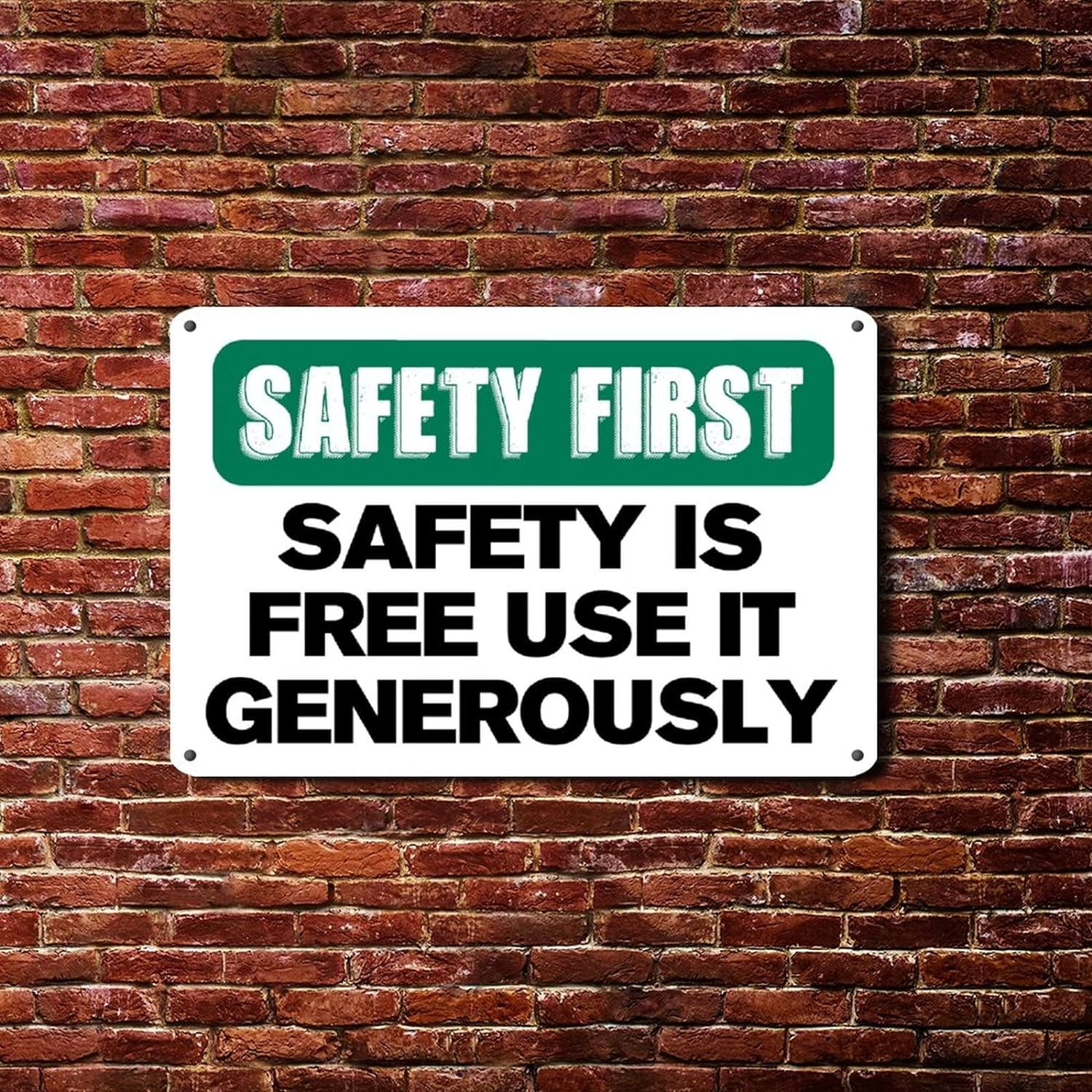 Safety First Use Proper Lifting Techniques Metal Sign Warning Metal Tin ...