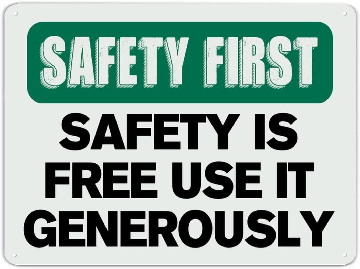 Safety First Use Proper Lifting Techniques Metal Sign Warning Metal Tin ...