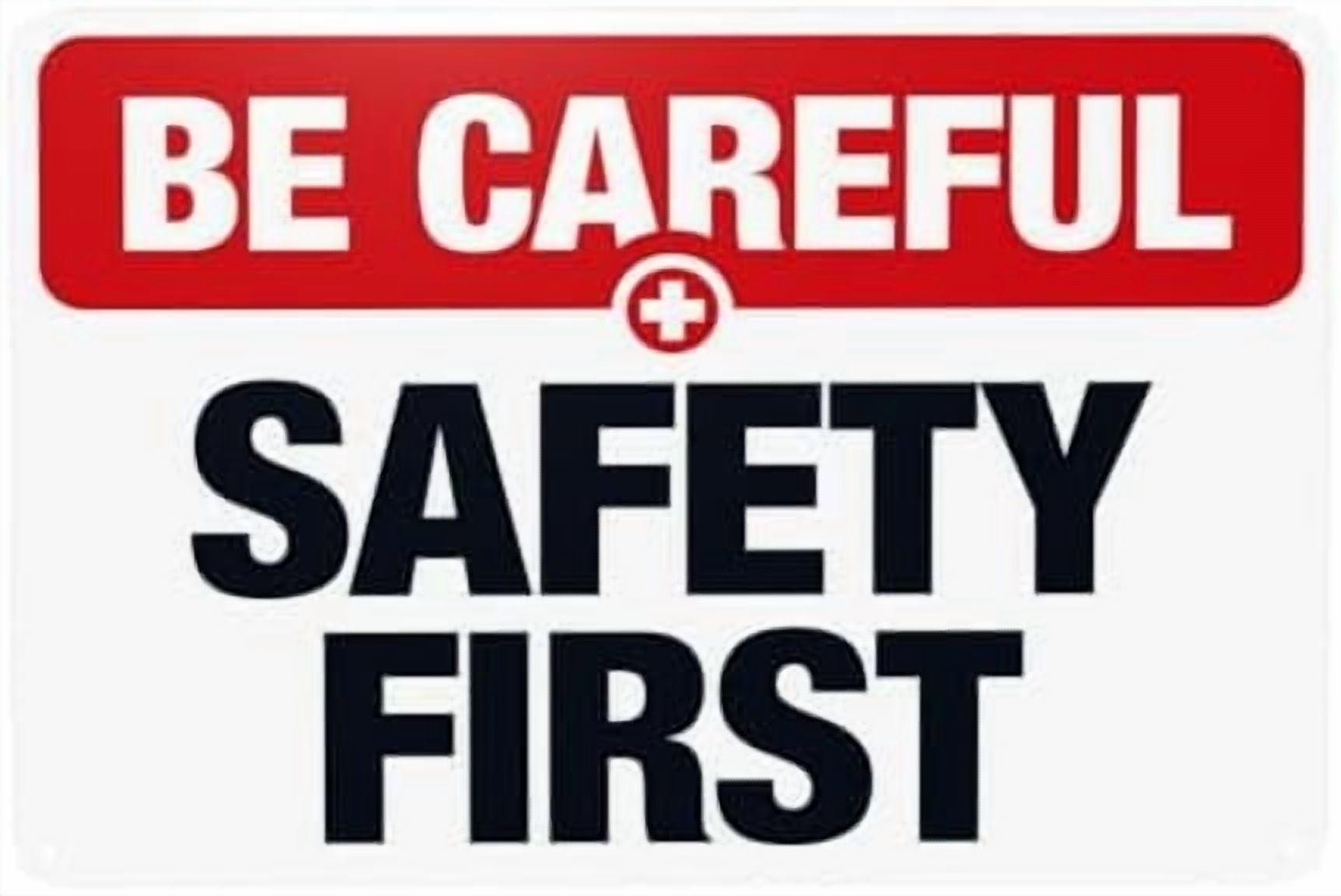 First Warning Sign, Slogan Metal Signs for Home Business Outdoor Indoor ...