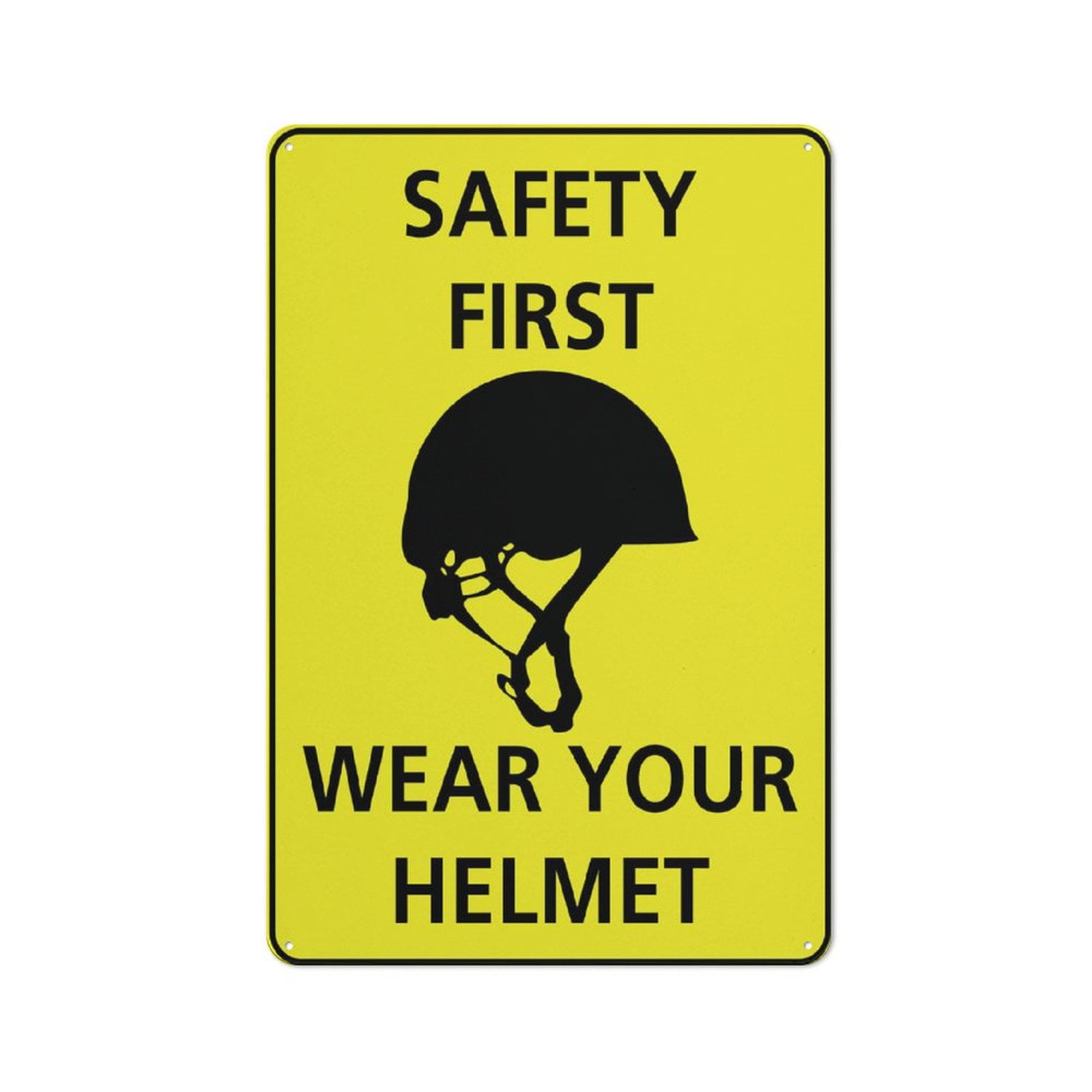Safety First Wear Your Helmet Sign Signs Outdoor, Uv Printed Aluminum ...
