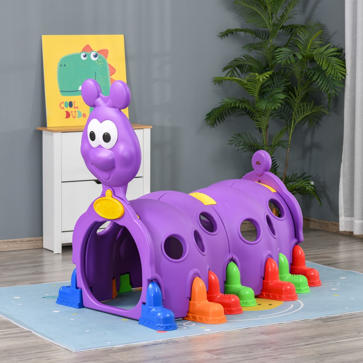Safety-Friendly Kids Climbing Tunnel for Toddlers 3-6 Years, Outdoor ...