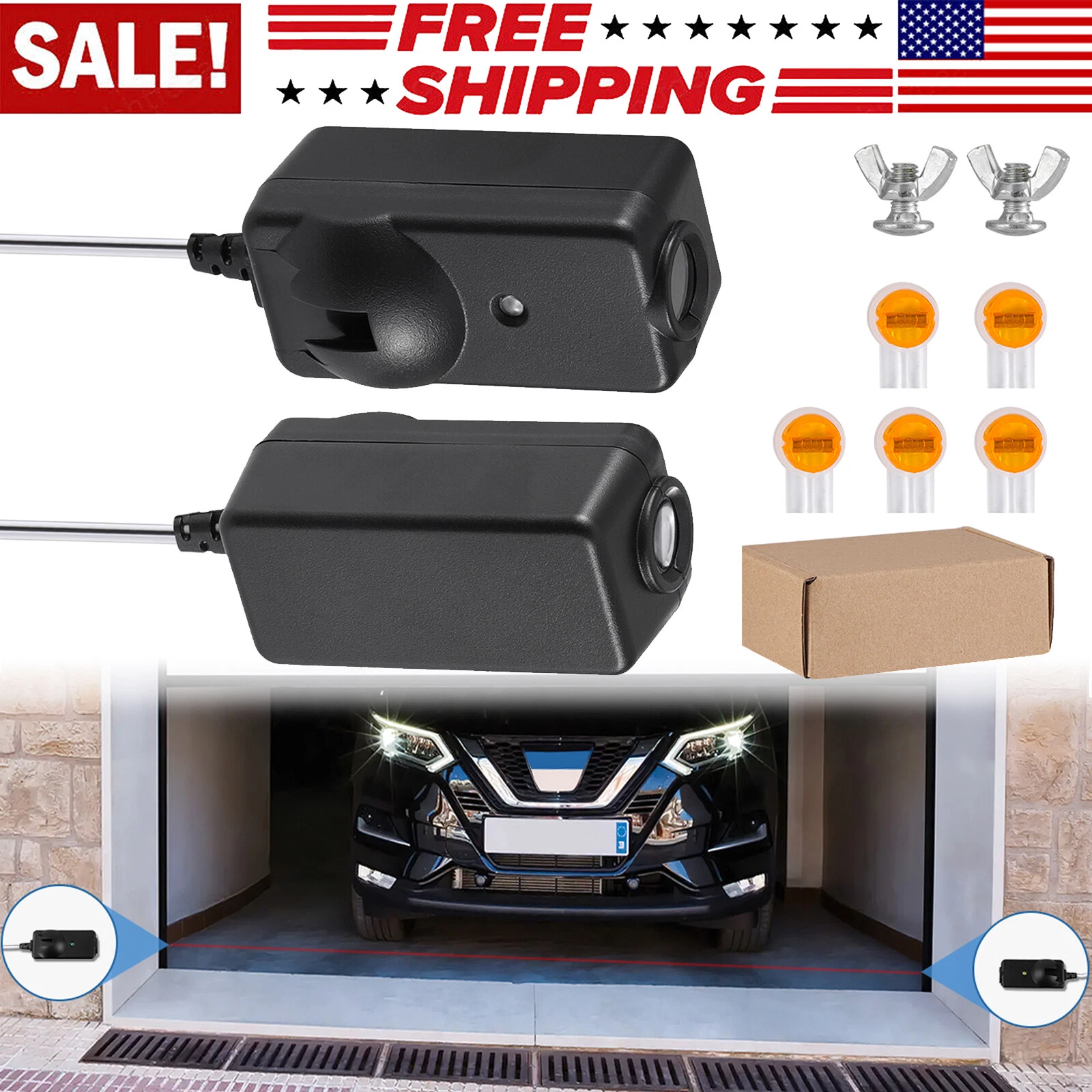 Safety Garage Door Sensor Beam Eyes Fits 41A5034 Liftmaster Garage Door ...