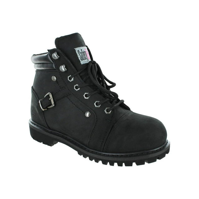 Safety Girl Fusion Work Boot- Black Size 7.5M Steel Toe - Walmart.com