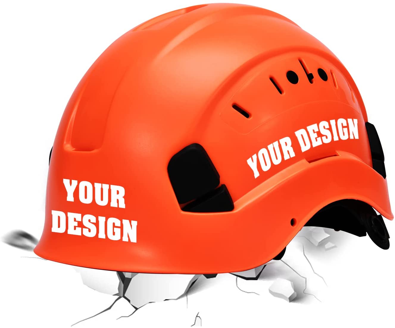 Safety Hard Hat Customize Logo Protective Head Outdoor Work Hat (White ...