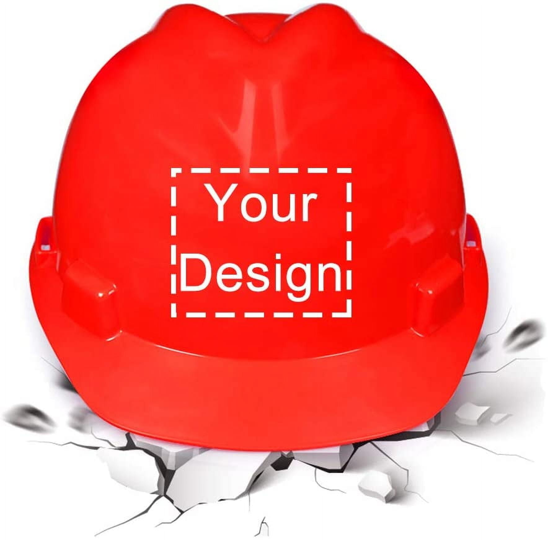Safety Hard Hat Customize Logo Protective Head Outdoor Work Hat (White ...