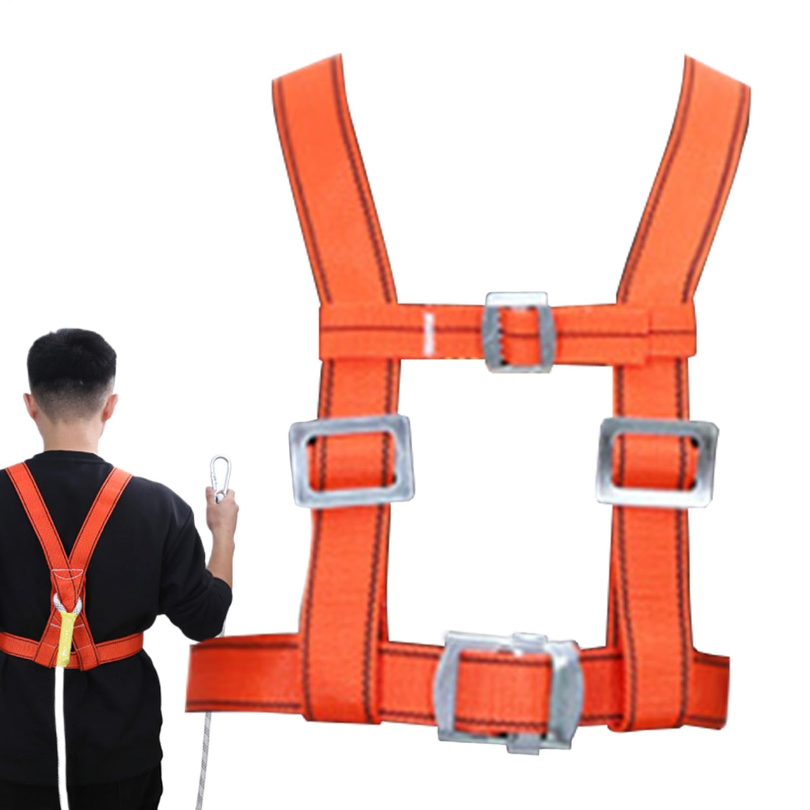 Safety Harness Fall Protection, Adjustable Multi Functional Safety ...