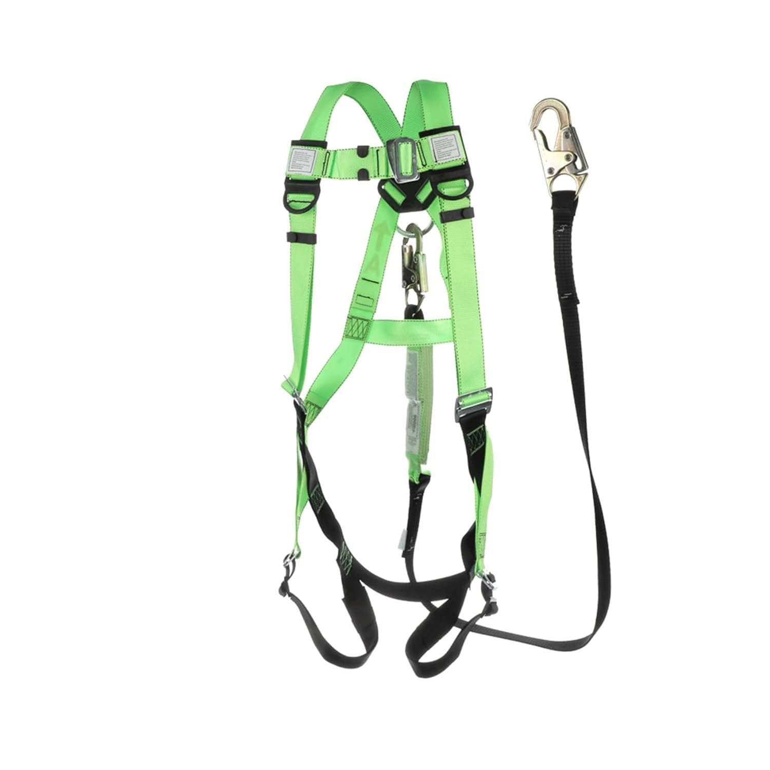 Safety Harness Fall Protection Lanyard Kit – Full Body, Industrial ...