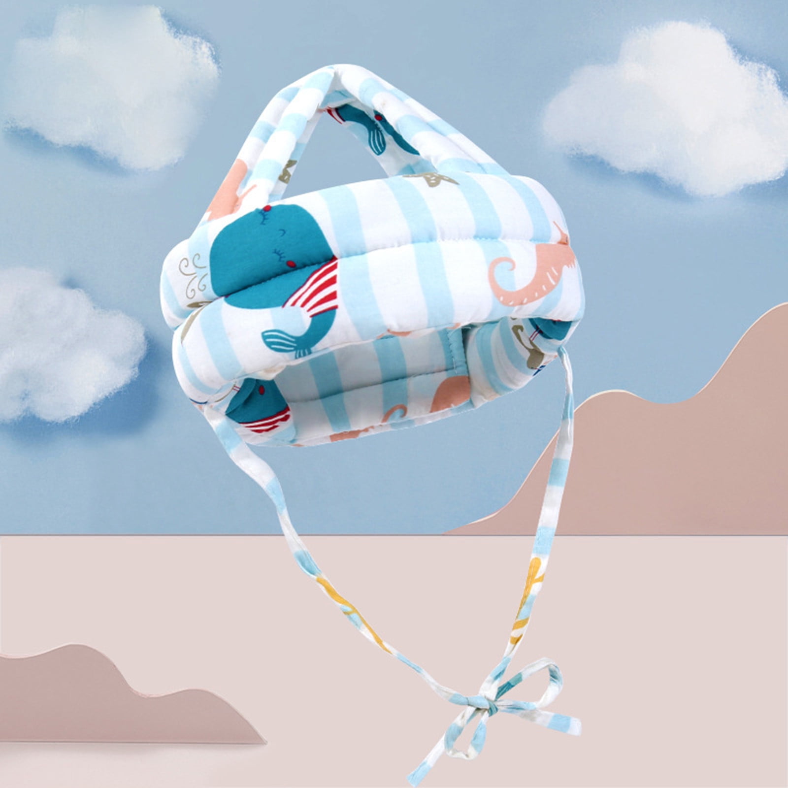 Safety Head Protector Helmet for Crawling, No Bumps Head Adjustable ...