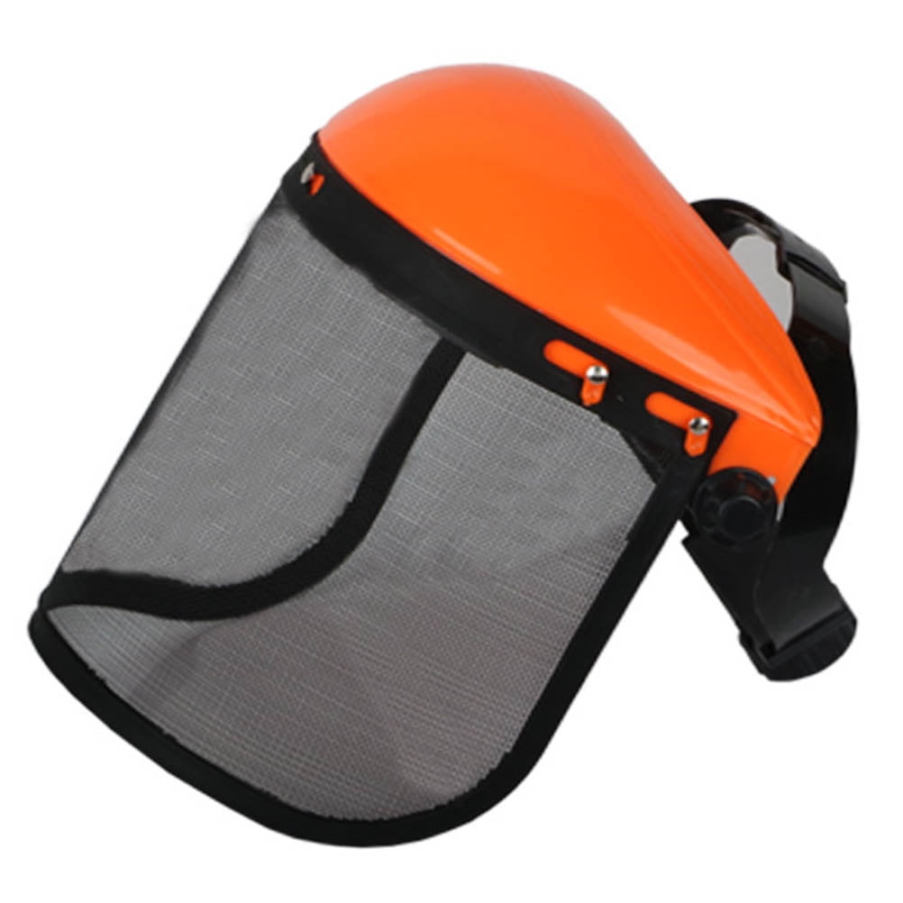 Safety Helmet Hat with Full Face Mesh Visor for Logging Brushcutter ...