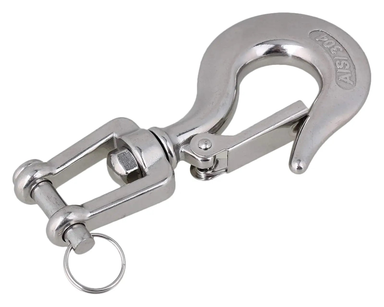 Safety Hook 304 Stainless Heavy Duty Slip Hook, Load Tow Chain Clevis ...
