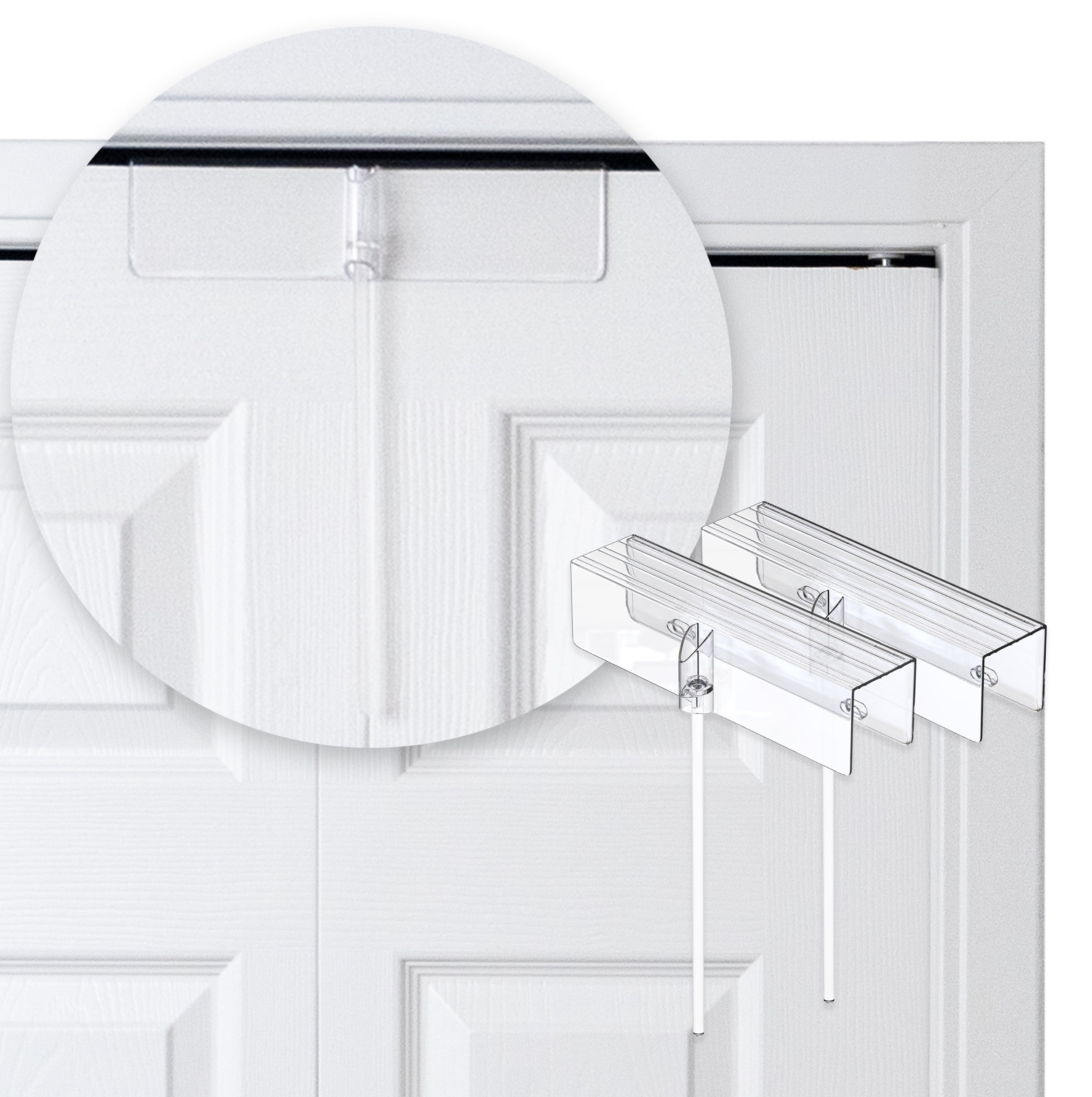 Safety Innovations Deluxe Bi-fold Door Lock, Clear Polycarbonate, Home ...