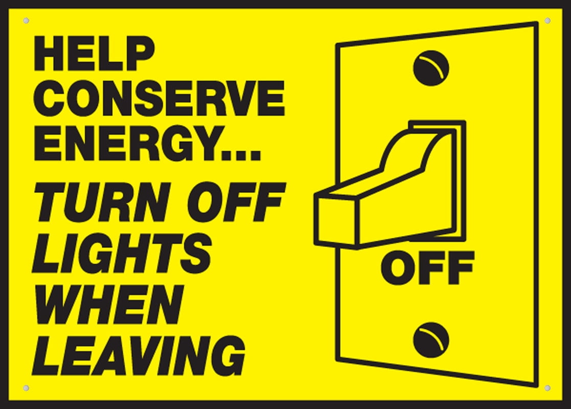 Help Us Save Energy Signs
