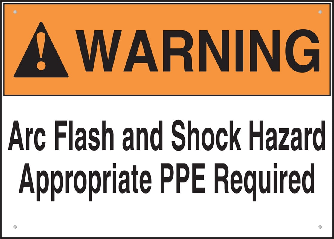Safety Labels On A Roll Arc Flash And Shock Hazard Appropriate Ppe ...