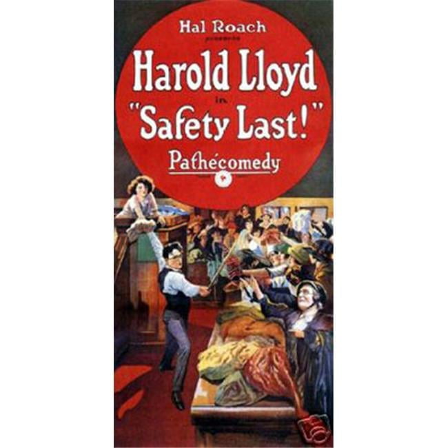 Safety Last Harold Lloyd Vintage Movie Poster, 12" x 18" - Walmart.com
