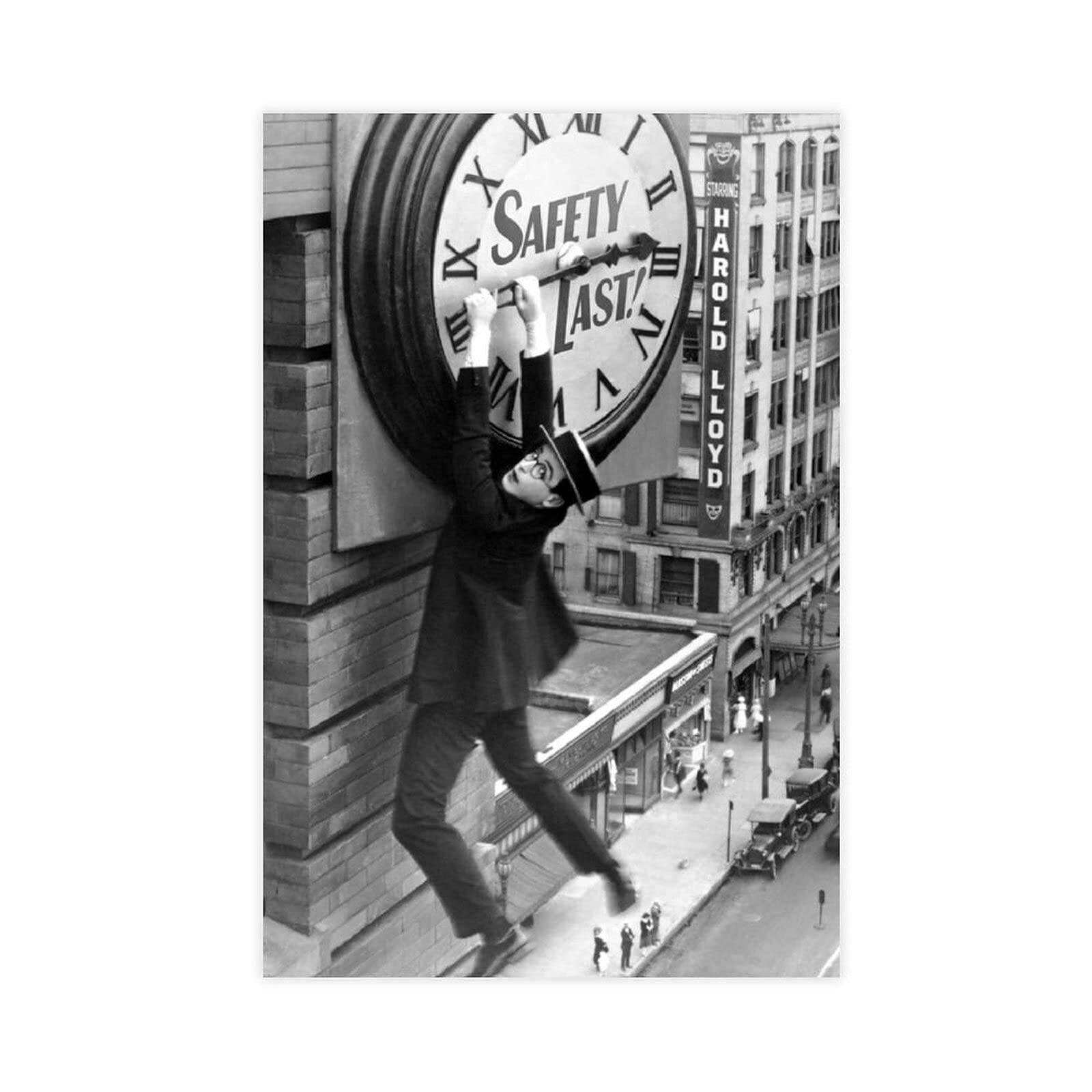 Safety Last Retro Movie Poster Corridor Restaurant Club Decoration ...