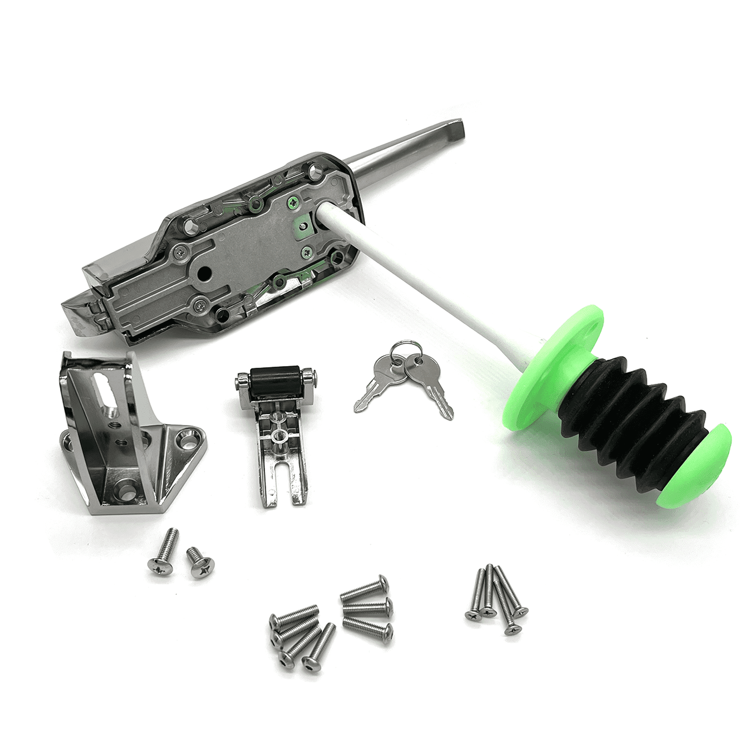 Walk-in Freezer Latch Complete Kit with Offset Strike and 5.9" Inside ...