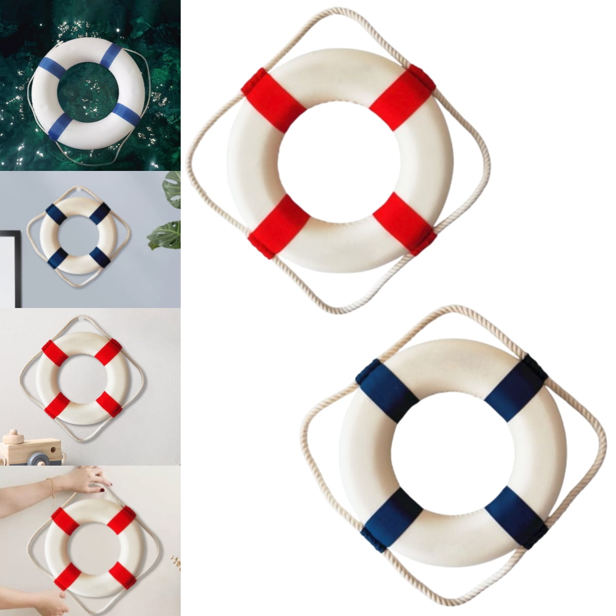 Safety Life Preserver Ring Buoy for Swimming, Swim Foam Ring - Pool ...