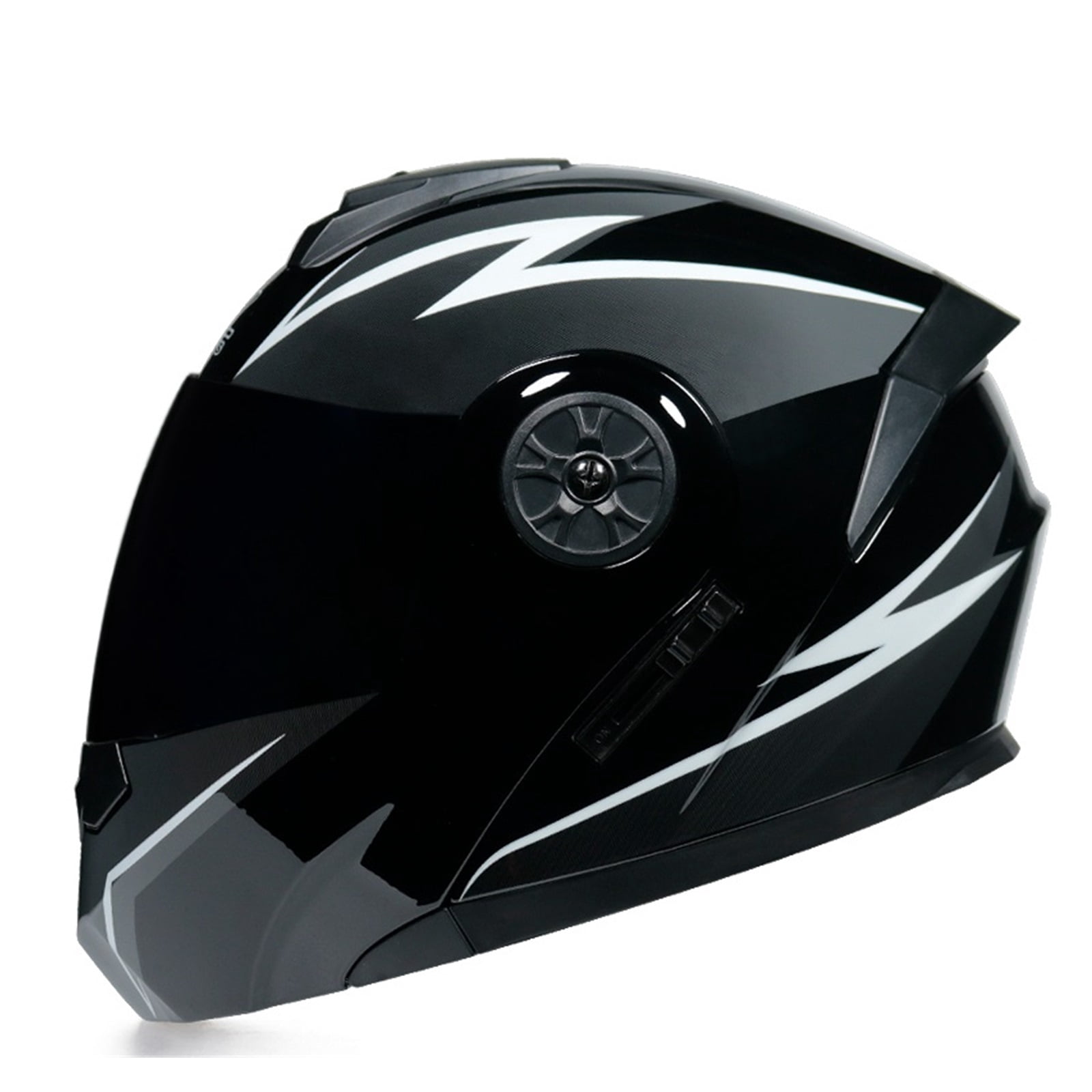 Safety Modular Flip Motorcycle Helmet Racing Dual Lens Helmet Interior ...