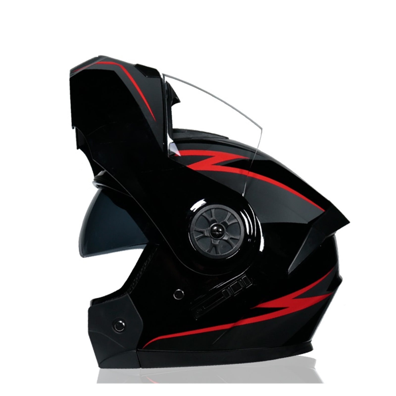 Safety Modular Flip Motorcycle Helmet Racing Dual Lens Helmet Interior ...