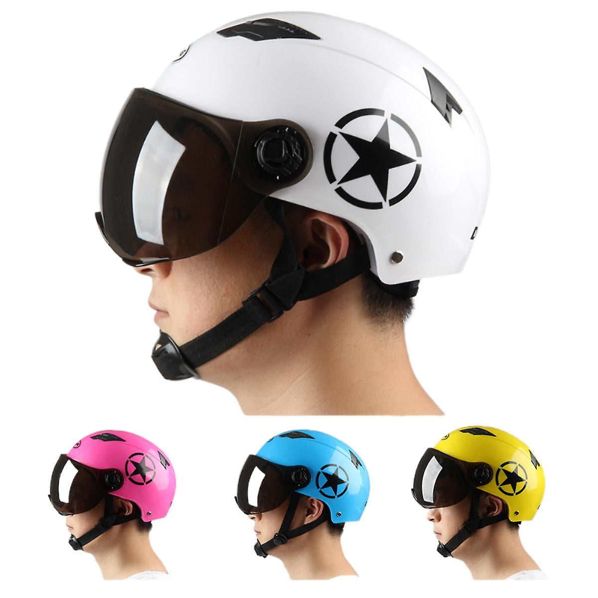 Safety Motorcycle Helmet Scooter Bike Open Face Half Baseball Cap Anti ...