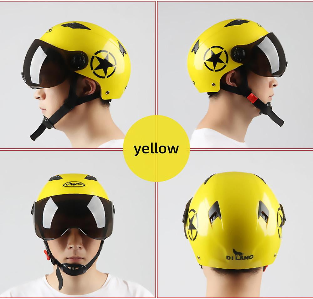 Safety Motorcycle Helmet Scooter Bike Open Face Half Baseball Cap Anti ...
