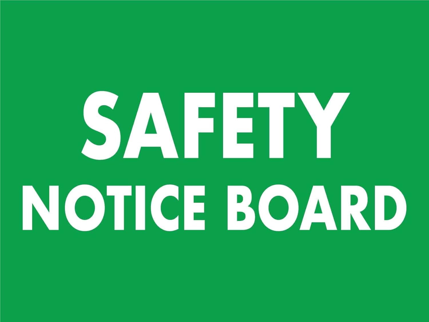 Safety Notice Board Sign Fire Safety Signs 8 X 12 Inch Metal Tin Sign ...