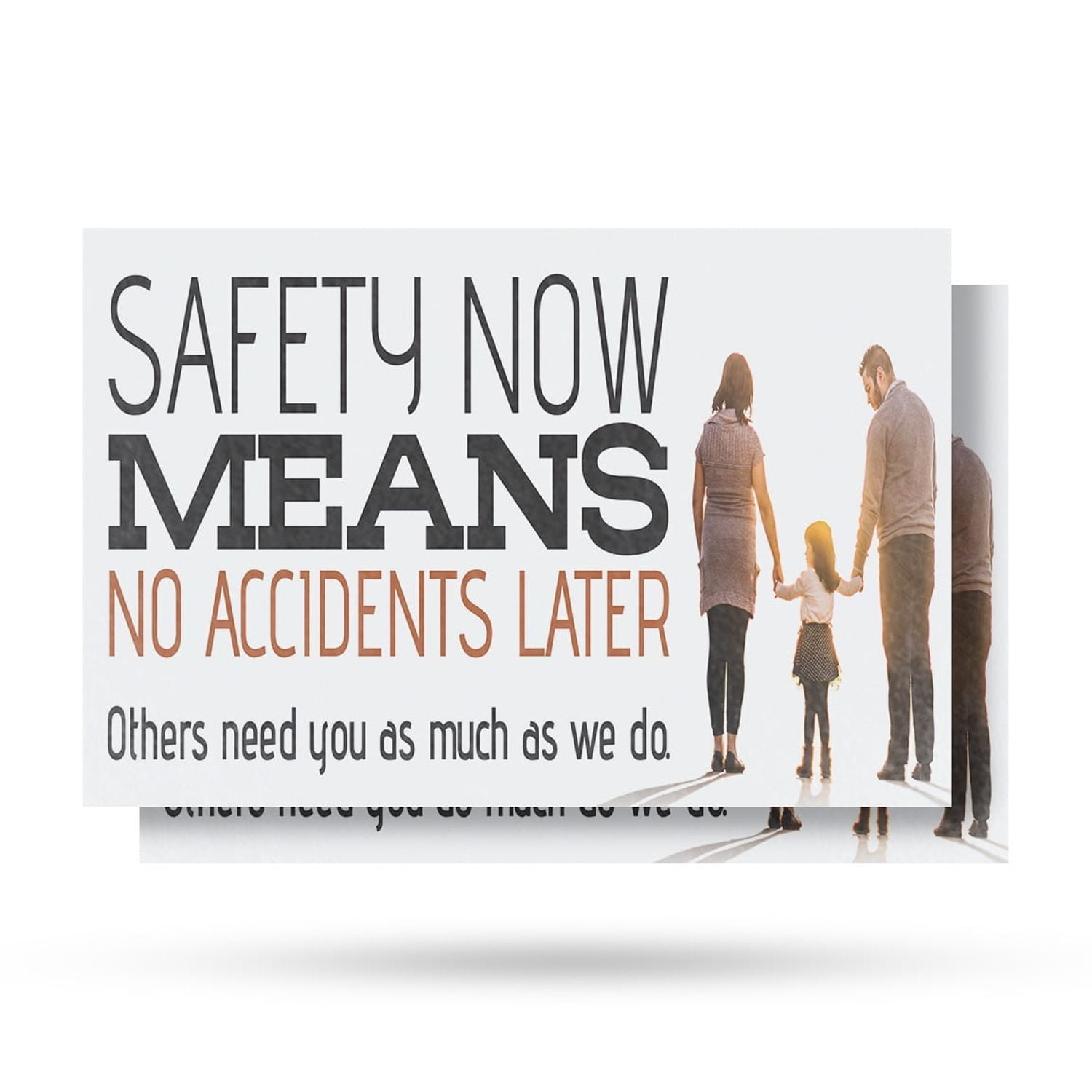 Safety Now Means No Accidents Later Vinyl Decal 2 Pack of 24 Inch x 36 ...