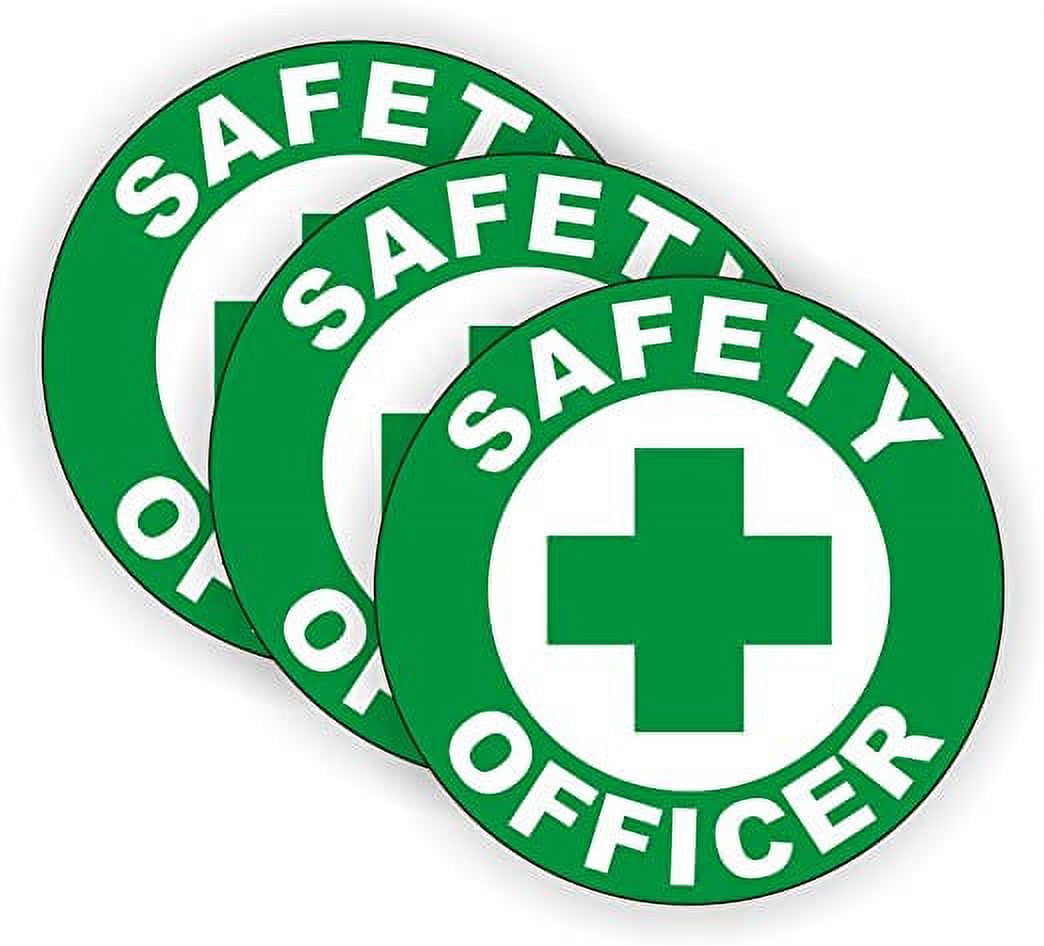Safety Officer Hard Hat Sticker / Helmet Decal Label Lunch Tool Box ...
