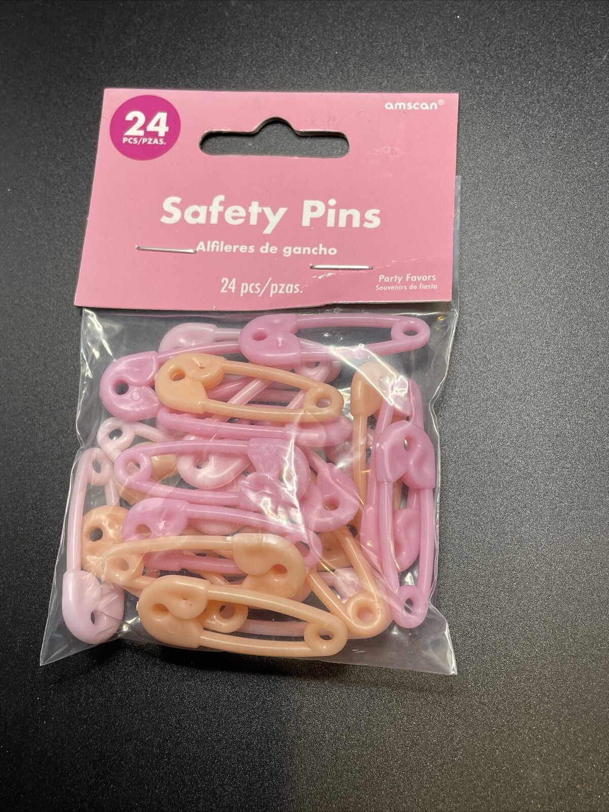 Safety Pin Party Favor Pink Charms 24 Ct - Walmart.com