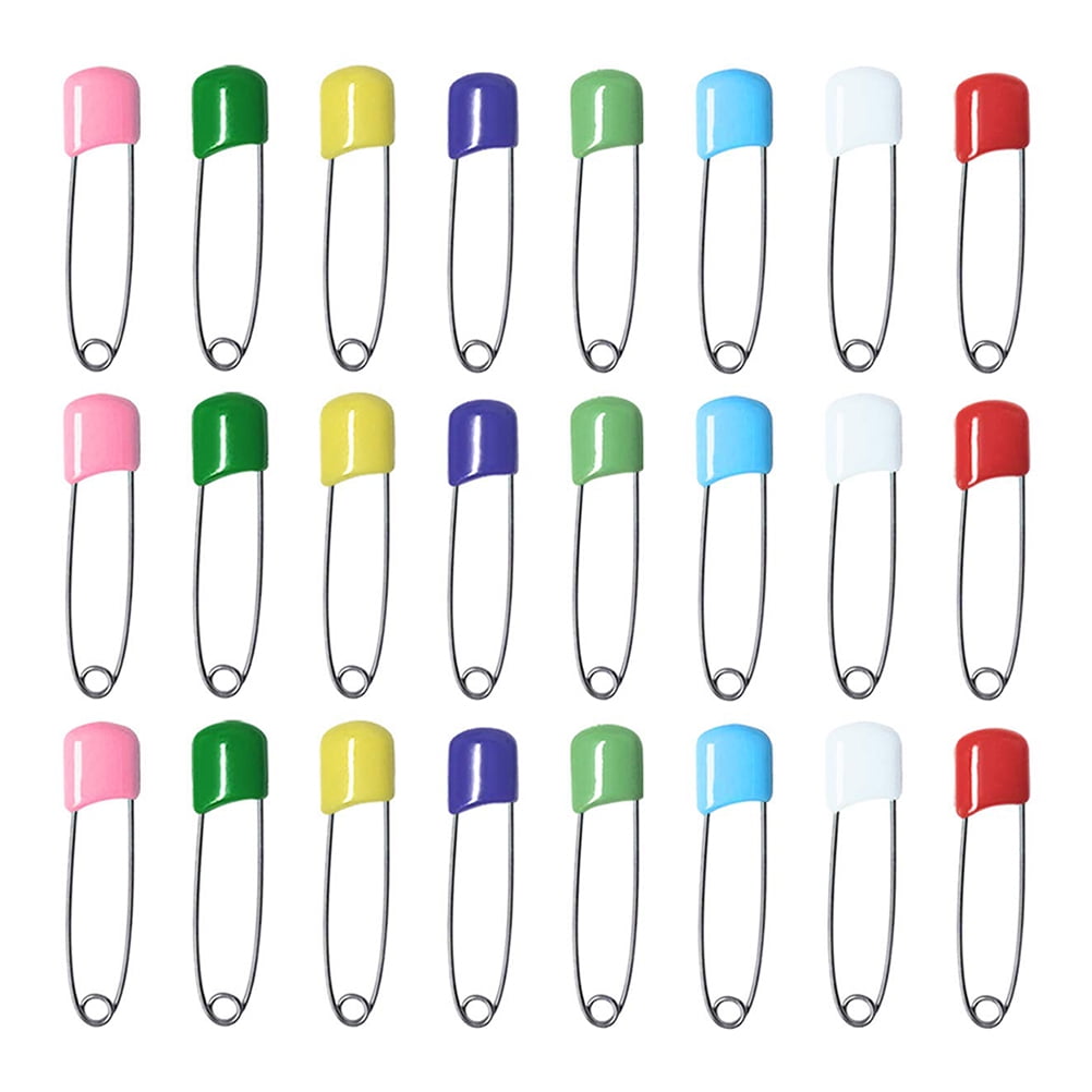 Safety Pin Steel Pins Baby Cloth Diaper Plastic Jewelry Laundry Bibs ...