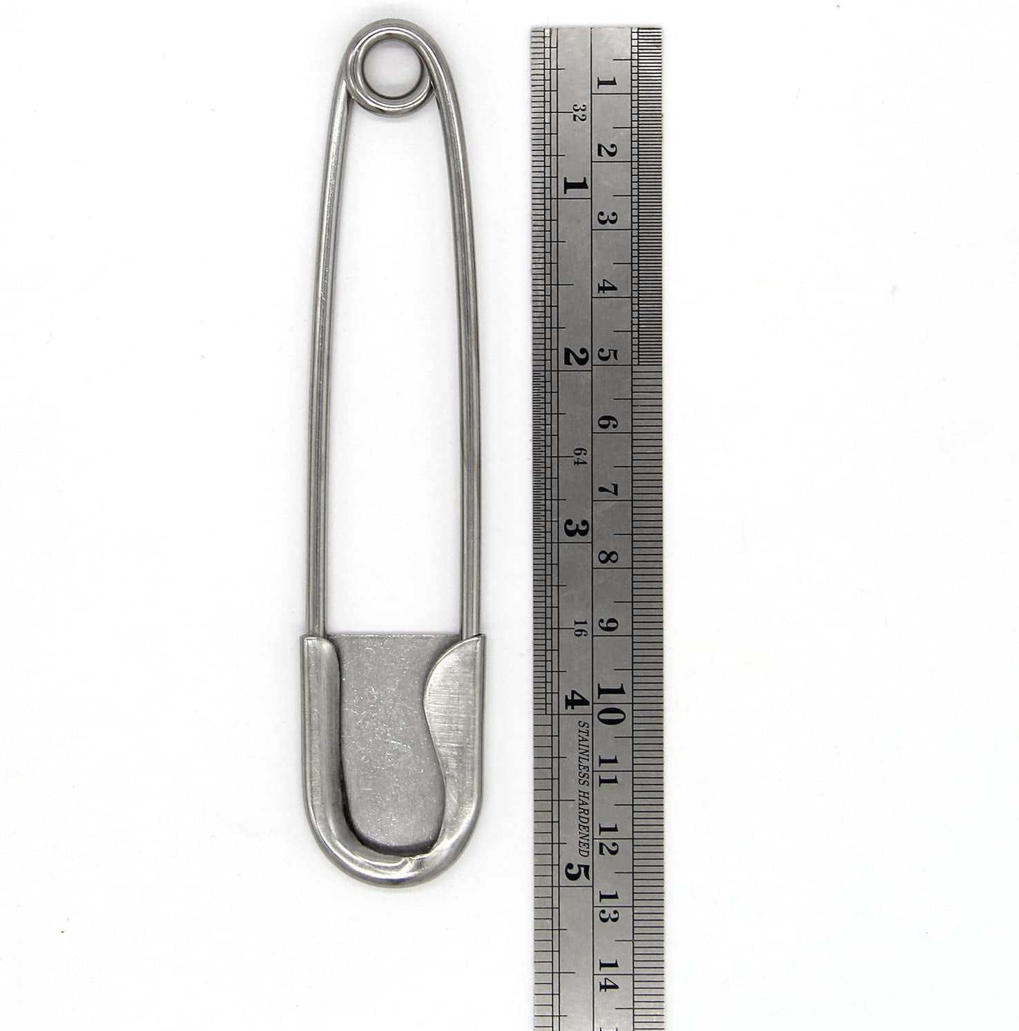Safety Pins, Extra Large Safety Big Pins Heavy Duty Stainless Steel ...