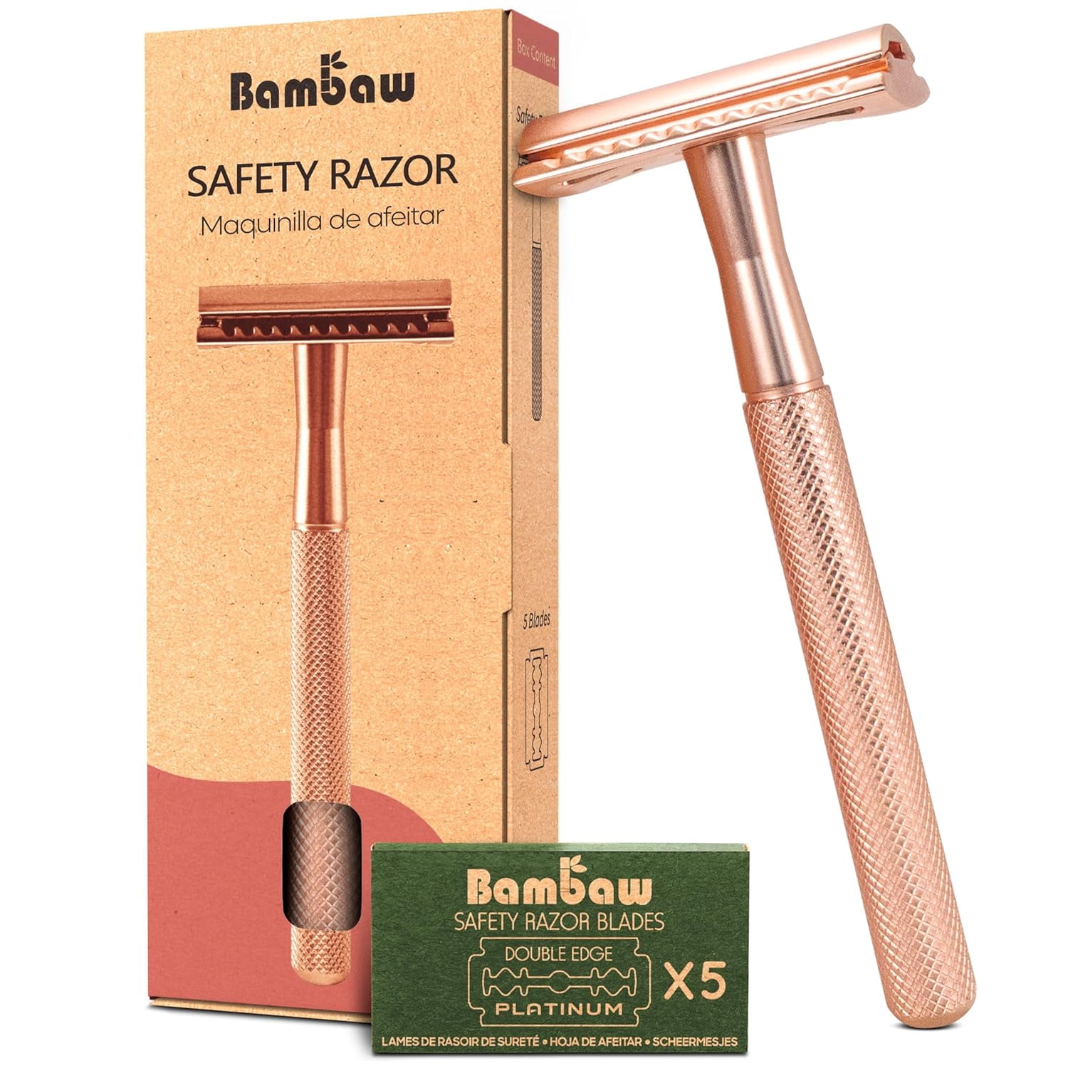 Safety Razor for Women with 5 ouble Ege Blaes, ouble Ege Razor, Single ...