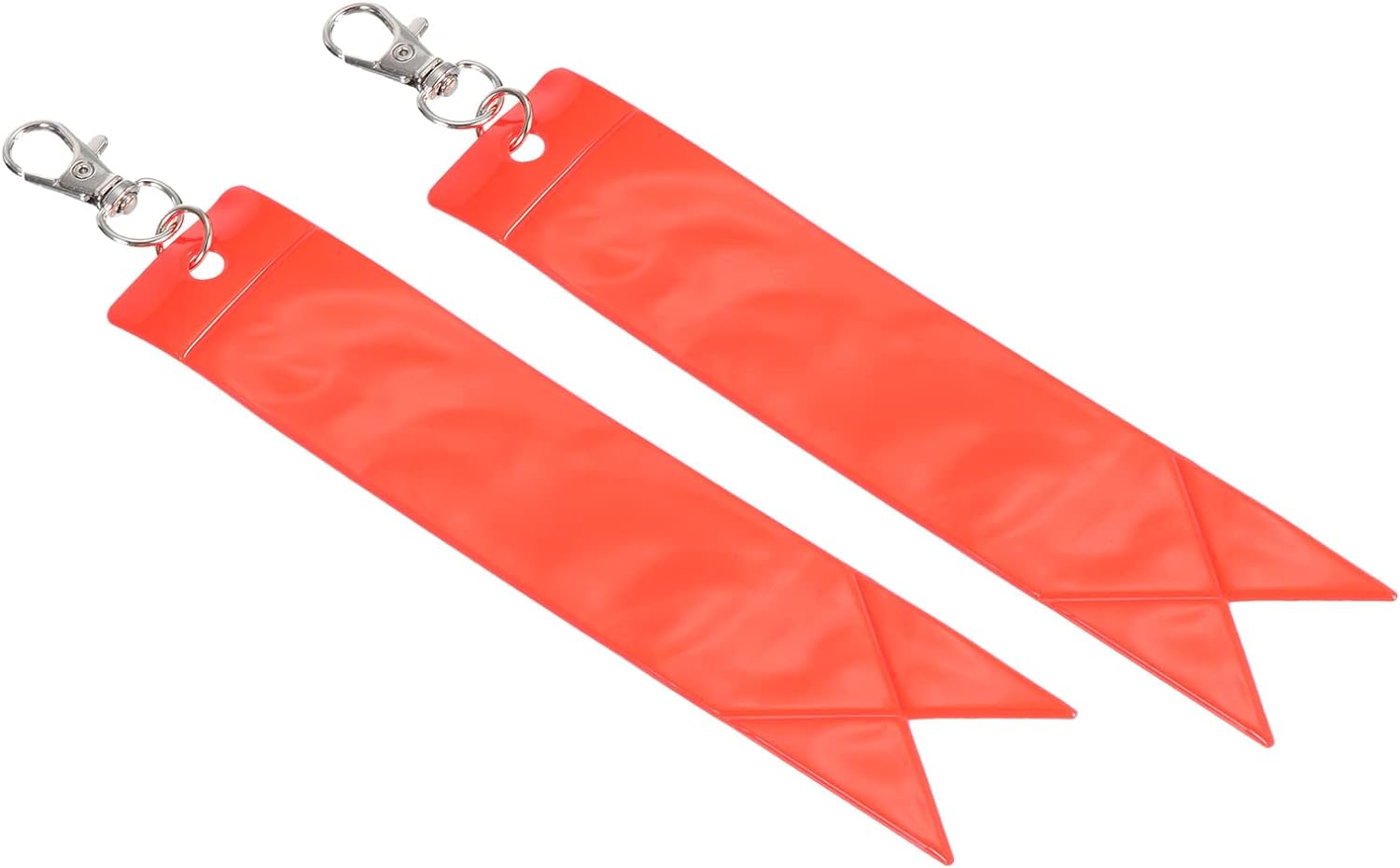 Safety Reflector, 2 Pack Tag Pendant PVC Reflective Gear Keychain for ...