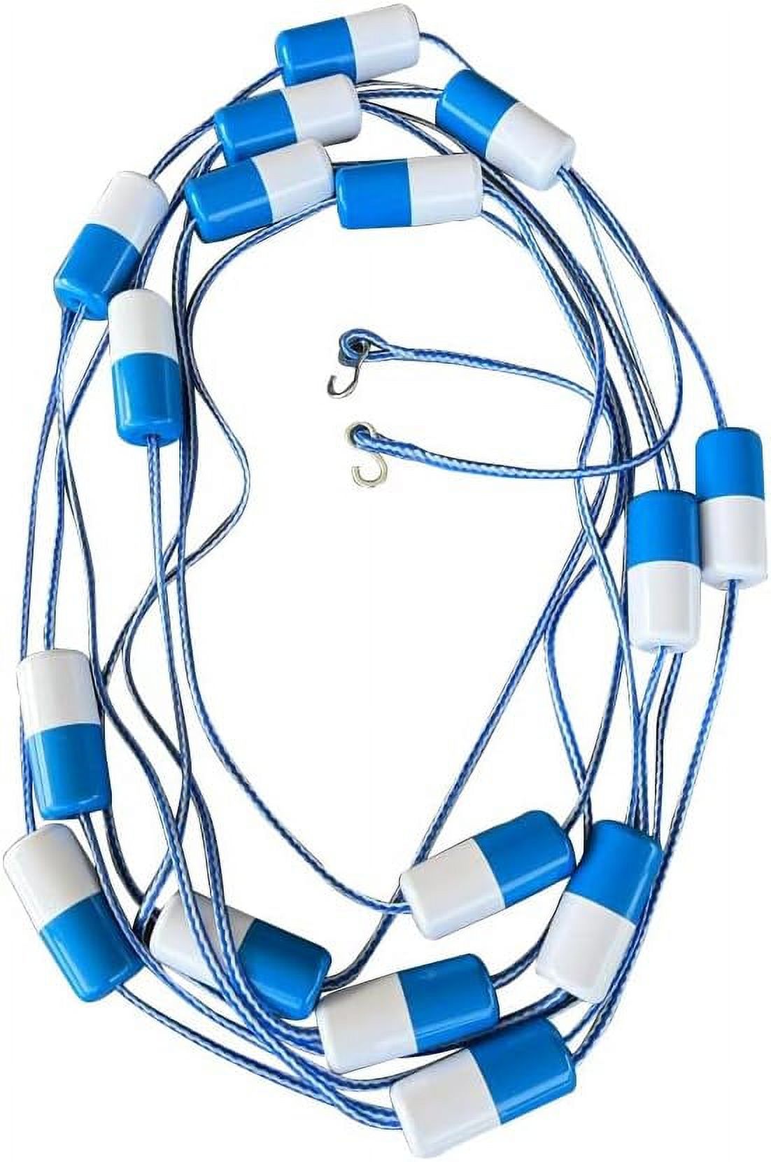 Safety Rope with Floats, Pre-Assembled Divider Buoy with Hooks ...