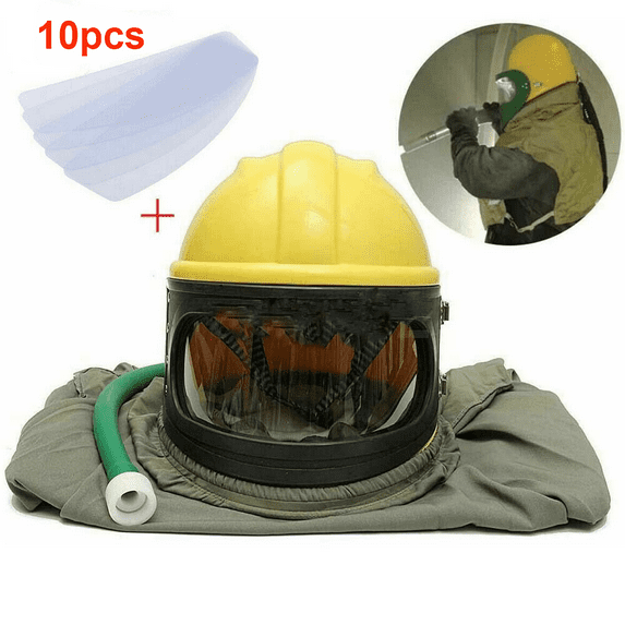 Safety Sandblast Helmet Sand Blast Hood Protector+Protector ...