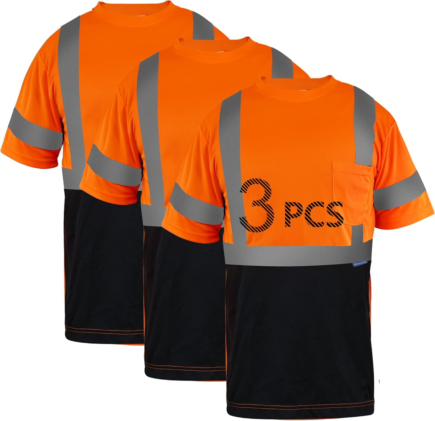 Safety Shirt short Sleeve High Visibility Reflective Breathable T Shirt ...