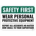 Safety Sign, 12 x 8 Inches - Aluminum - Safety Decorations Posters For ...