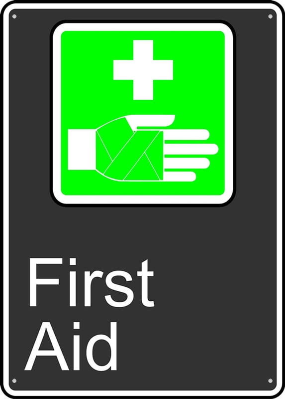 Safety Sign First Aid Outdoor Metal Sign - 12 X 8 Metal Signs For ...