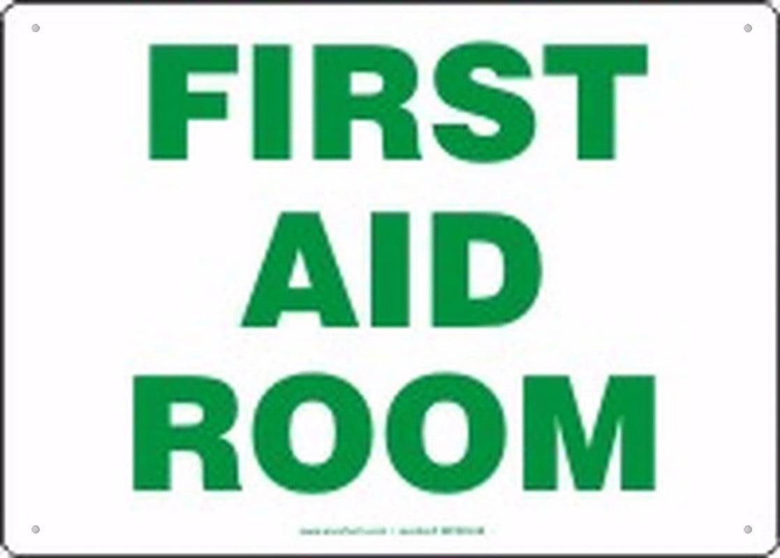 Safety Sign First Aid Room Metal 8X12 Inch Rust Free Aluminum,Uv Ink ...