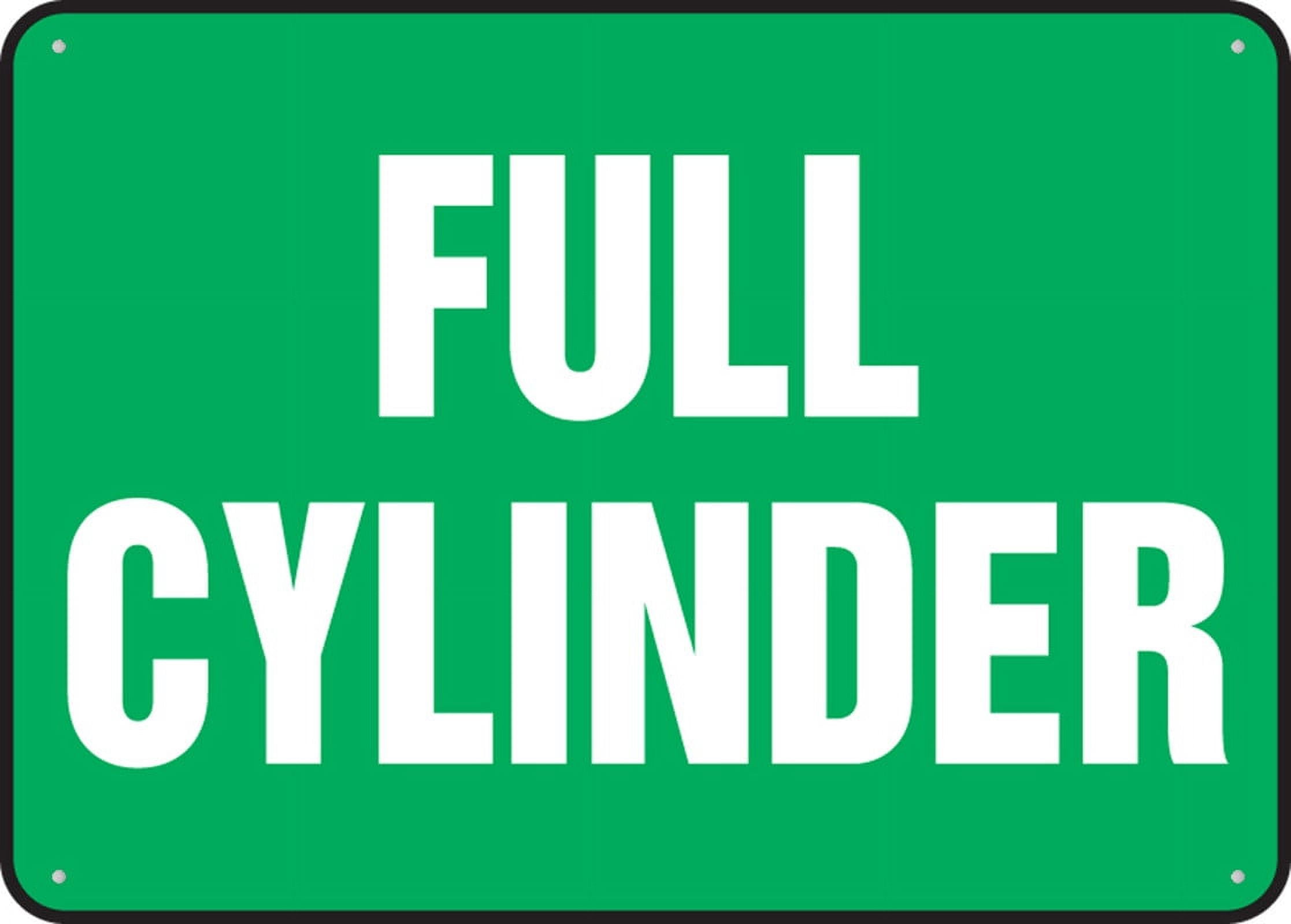 Safety Sign Full Cylinder 8"X12" Rust Free Aluminum Signs Outdoor ...