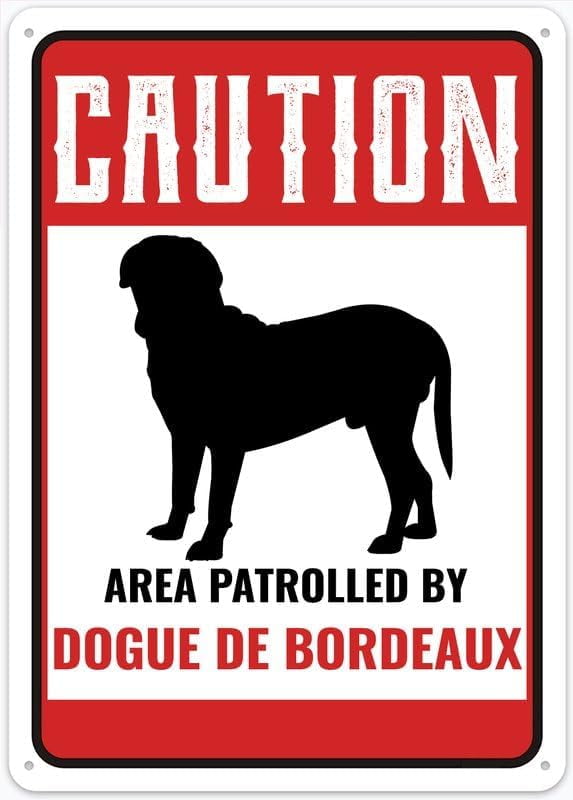Safety Sign Notice Danger Warning Sign Caution Area Patrolled By Dogue ...