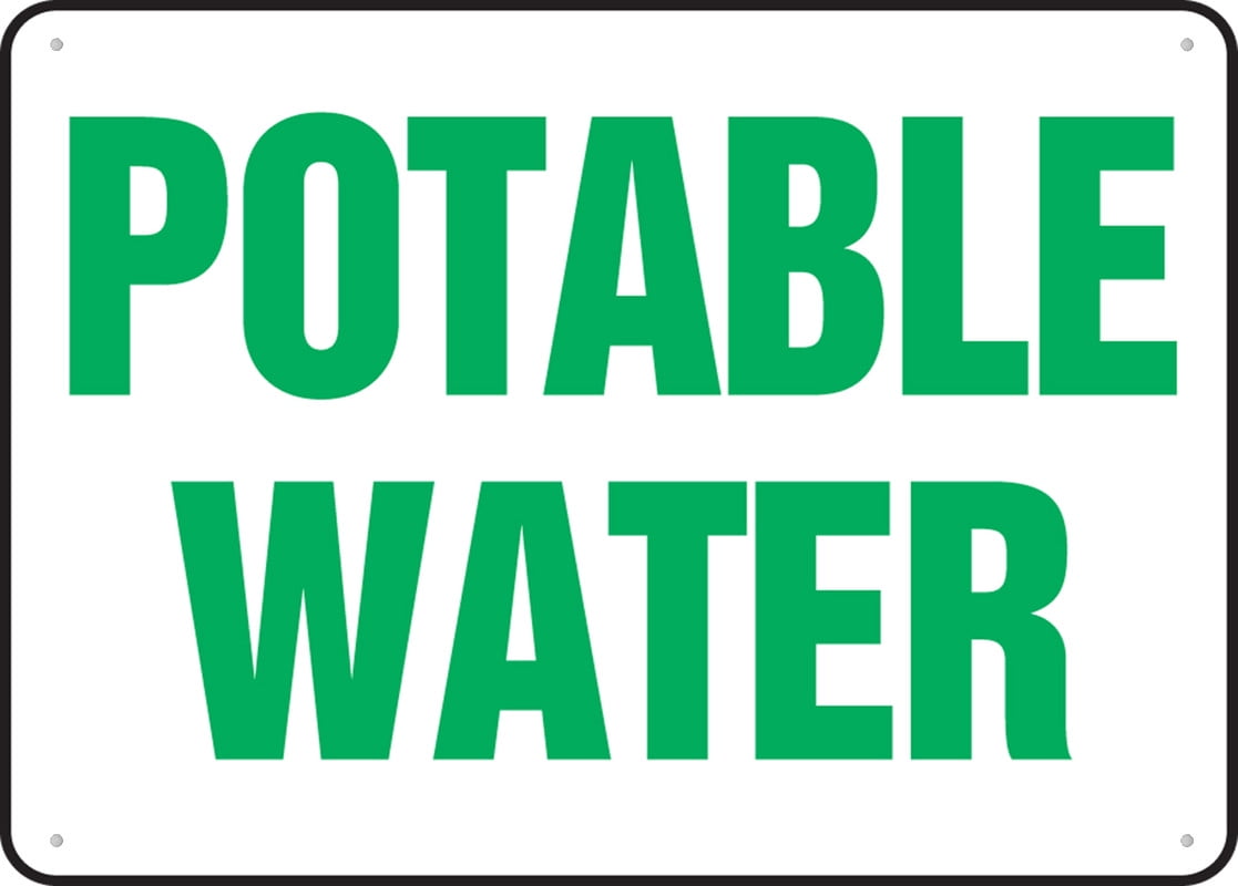 Safety Sign Potable Water For House 12" X 8" Yard Sign, Premium ...