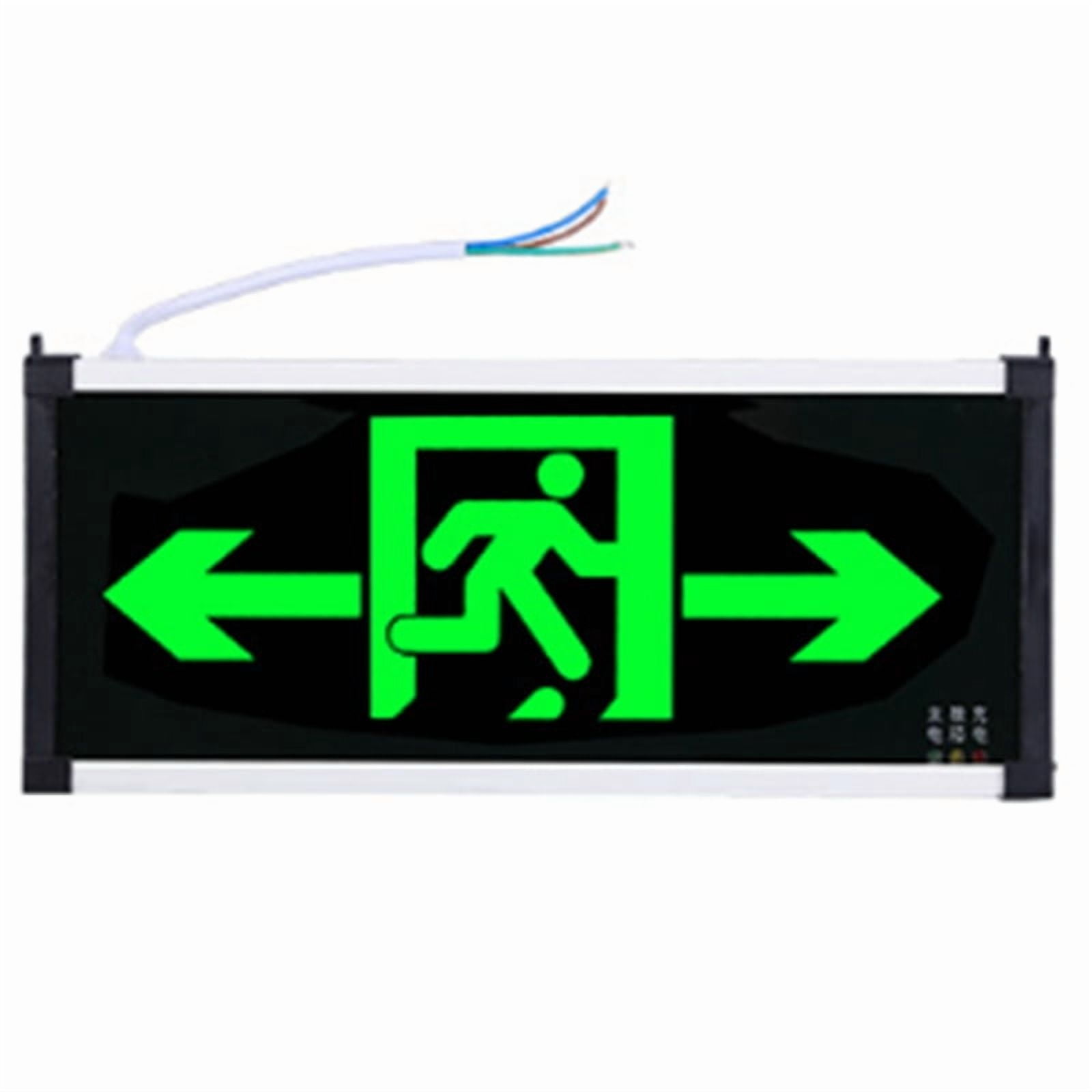 Safety Sign Public Fire Exit Indicator Lights Signs Lighted LED Spare ...