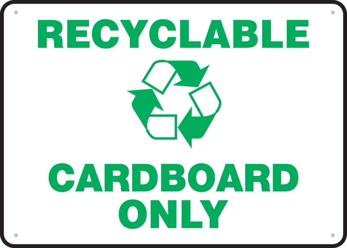 Safety Signs Recyclable Cardboard Only 12X8 Inch Aluminum Uv Ink ...